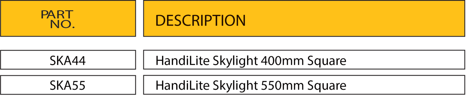 Skylight Kits - HandiLite Skylights | Natural Lighting Solutions